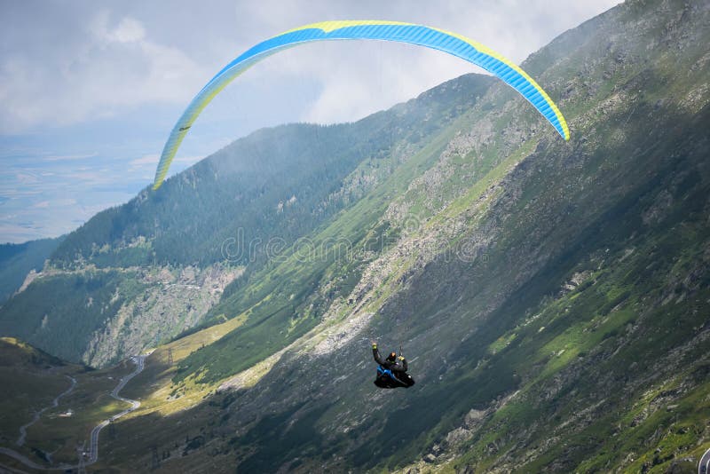 Paragliding stock image. Image of sports, mountains, blue - 75103253