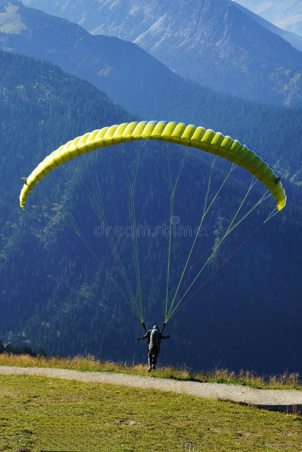 Paragliding stock photo. Image of jumping, skydivers - 45613202