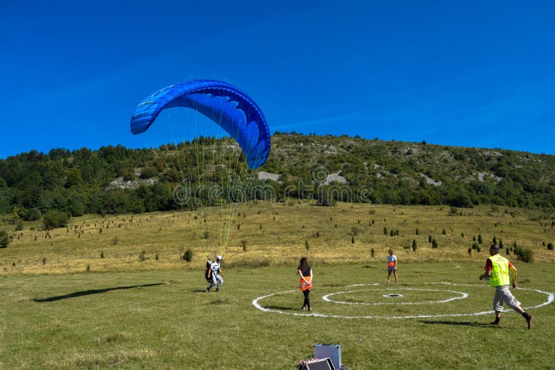Paragliding Sport with Nice Landscapes Editorial Image - Image of ...