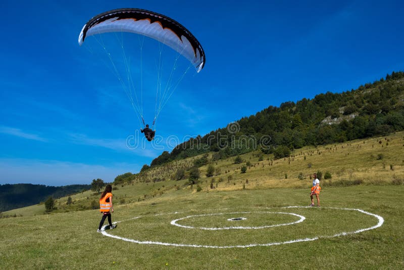 Paragliding Sport with Nice Landscapes Editorial Stock Image - Image of ...