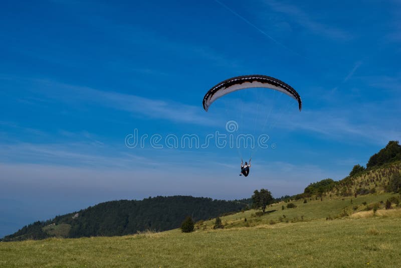 Paragliding Sport with Nice Landscapes Editorial Stock Image - Image of ...