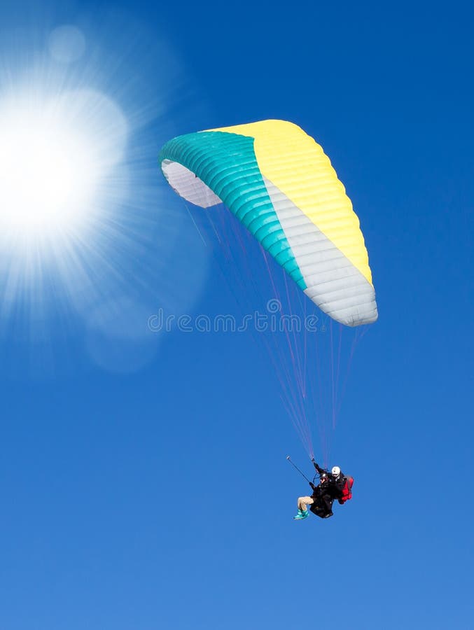 Paragliding stock image. Image of glide, leisure, parachute - 36640843
