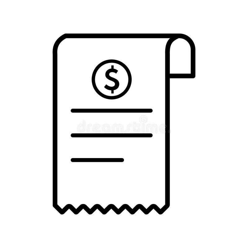 Paragon, Bill, Recepit - Vector Icon Stock Vector - Illustration of ...