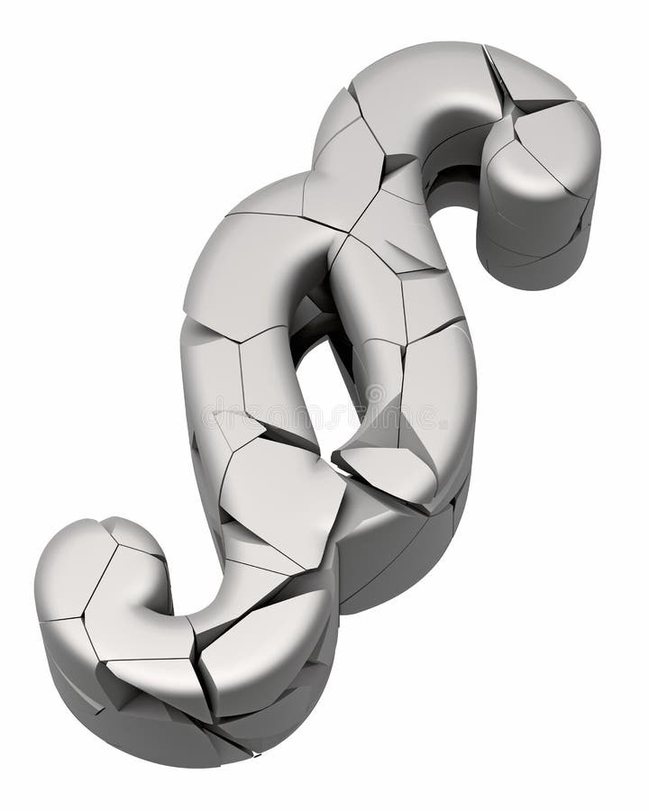 Paragraph As Broken Law Symbol Stock Illustration - Illustration of ...