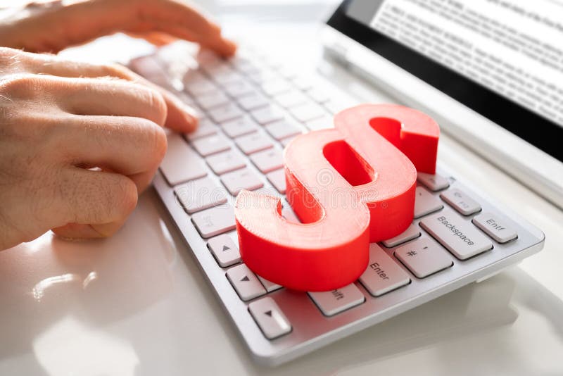 Paragraph Court Law Tech on Computer Stock Photo - Image of notebook ...