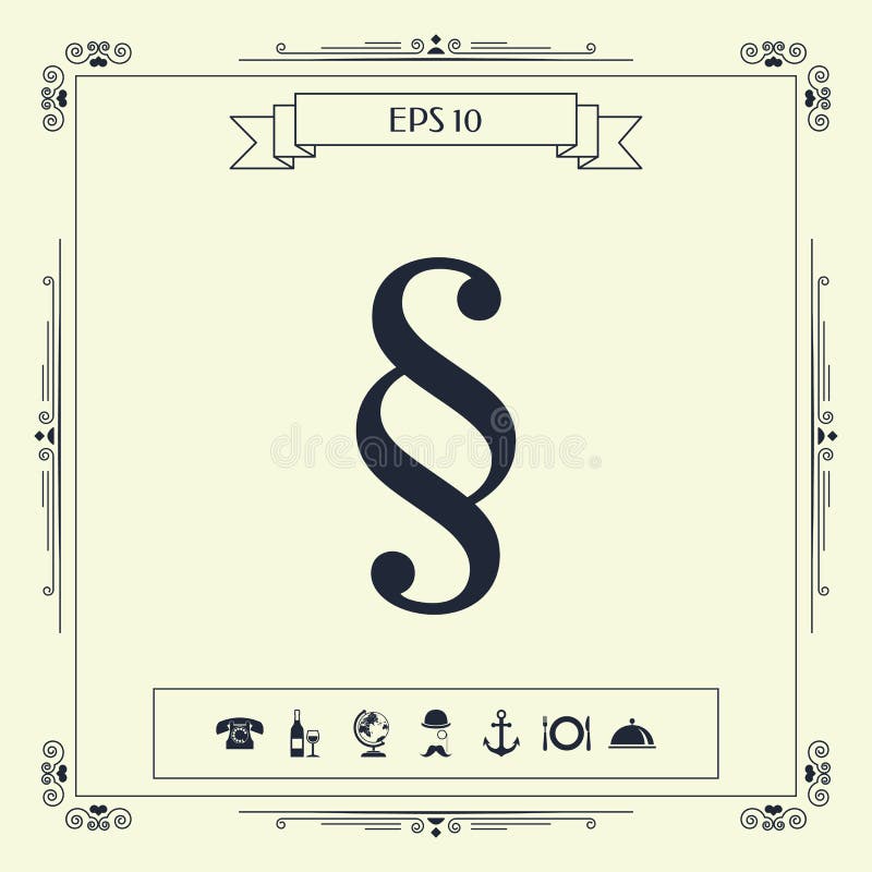 Paragraph icon symbol stock vector. Illustration of legal - 123208029