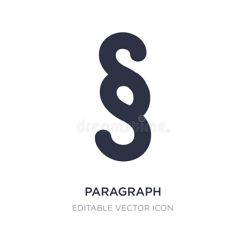 Paragraph Icon on White Background. Simple Element Illustration from ...