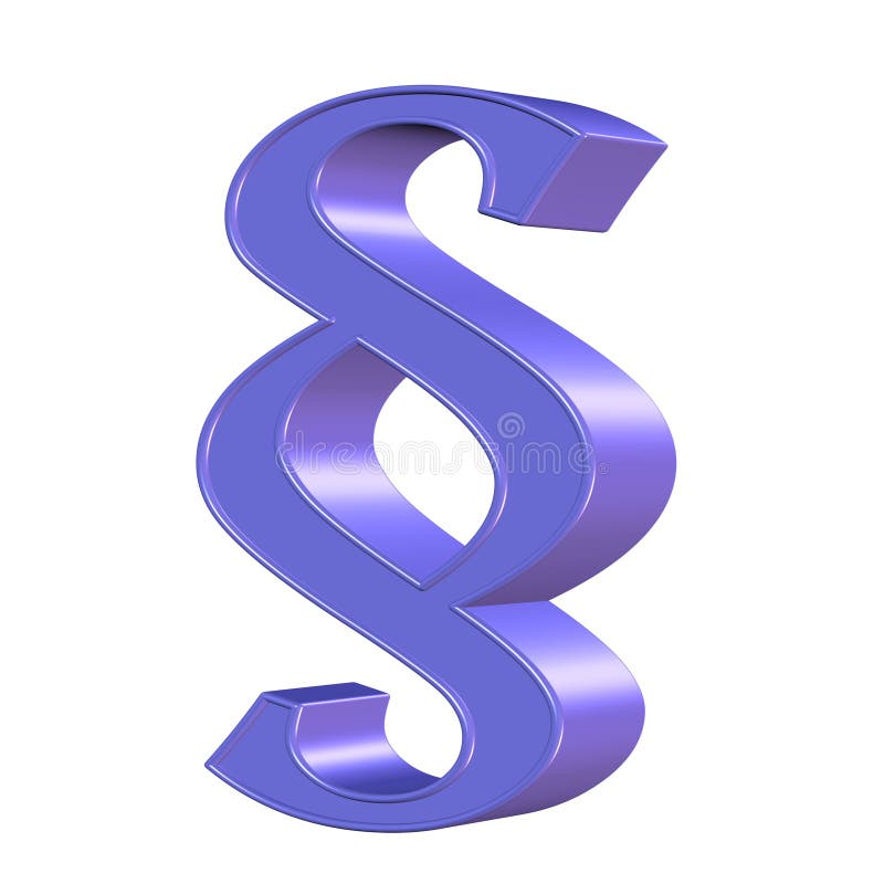 Paragraph Isolated Against White Background, 3d Illustration Stock ...