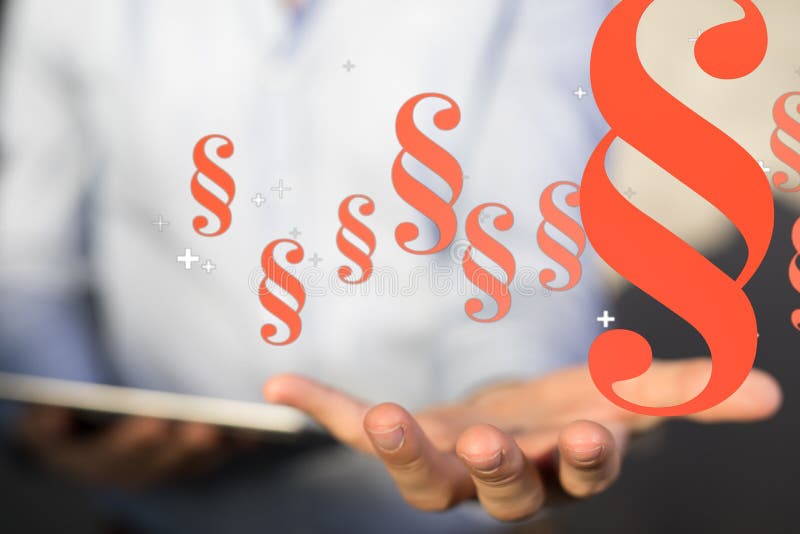 A Paragraph Law Sign in Hand Stock Photo - Image of court, civil: 181292948