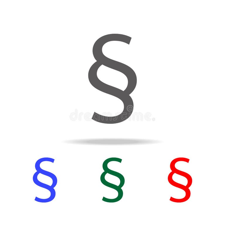 Paragraph Sign Icon. Elements in Multi Colored Icons for Mobile Concept ...