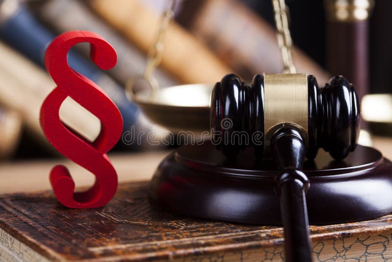Paragraph Sign, Mallet, Law, Legal Code of Justice Concept Stock Image ...