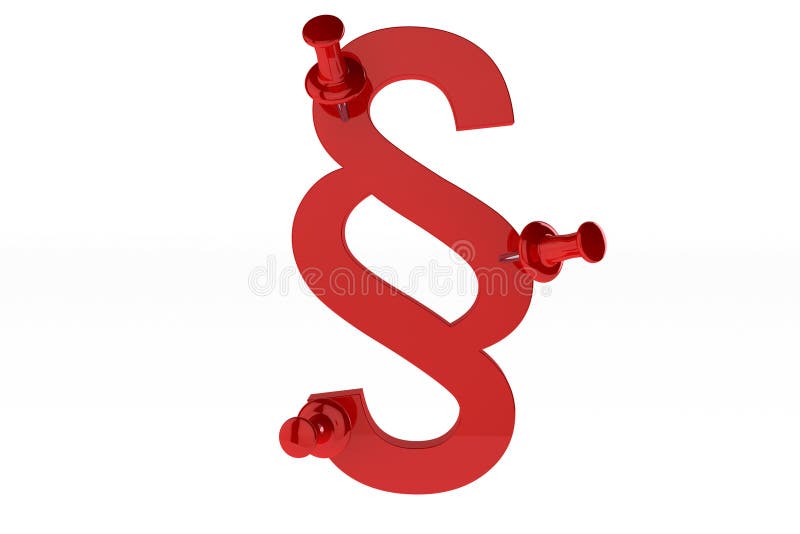 Paragraph symbol stock illustration. Illustration of thumbtack - 21179465