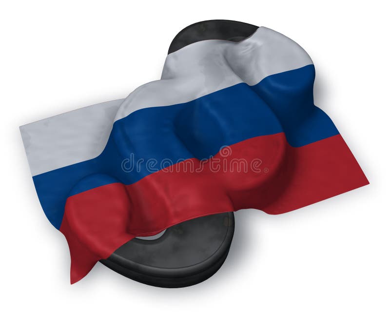 Paragraph Symbol and Flag of Russia Stock Illustration - Illustration ...