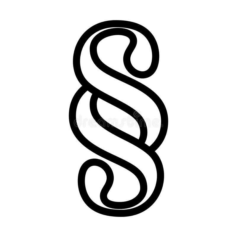 Paragraph Symbol Icon stock vector. Illustration of lineart - 218713479