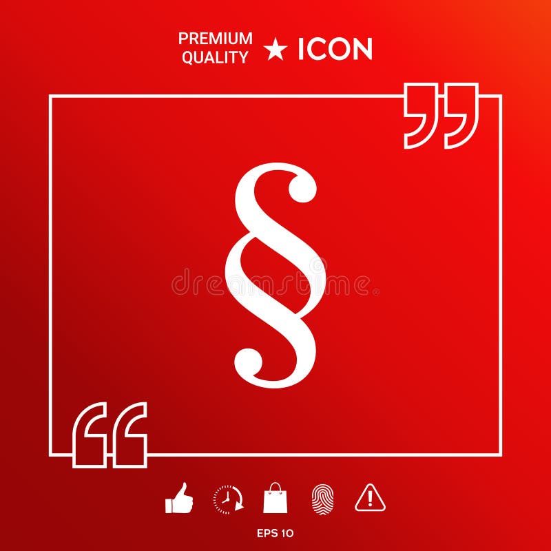 Paragraph symbol icon stock vector. Illustration of abstract - 109669525