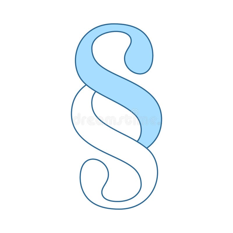 Paragraph Symbol Icon stock vector. Illustration of lineart - 218713479