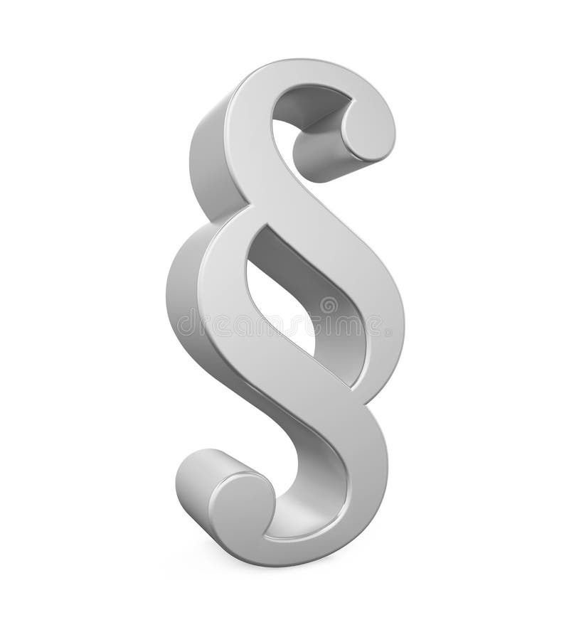 Paragraph Symbol Isolated stock illustration. Illustration of metal ...