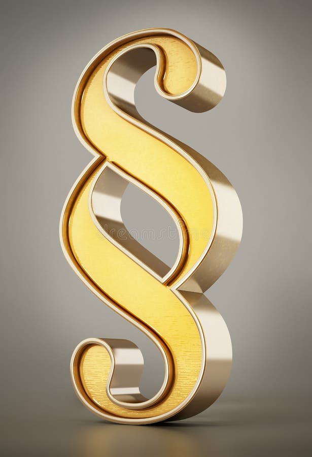 Paragraph Symbol Isolated on White Background. 3D Illustration Stock ...