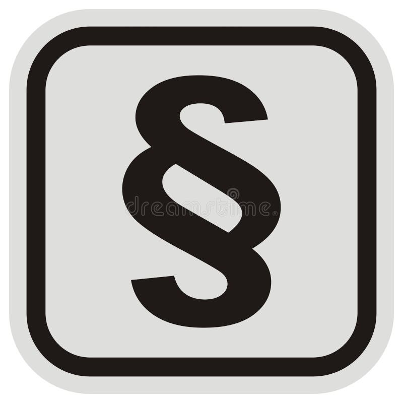 Paragraph-Symbol Lokalisiert Stock Abbildung - Illustration von zeichen ...