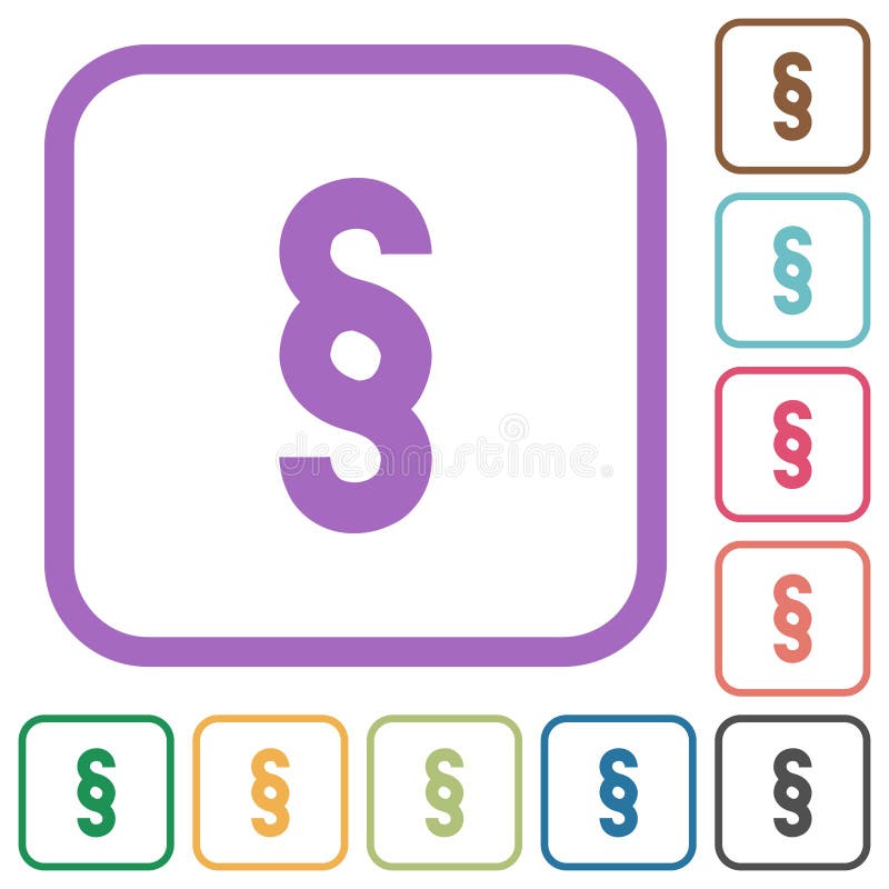 Paragraph Symbol Simple Icons Stock Vector - Illustration of simple ...