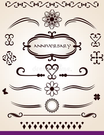 Paragraph and Text Dividers Stock Vector - Illustration of flourish ...