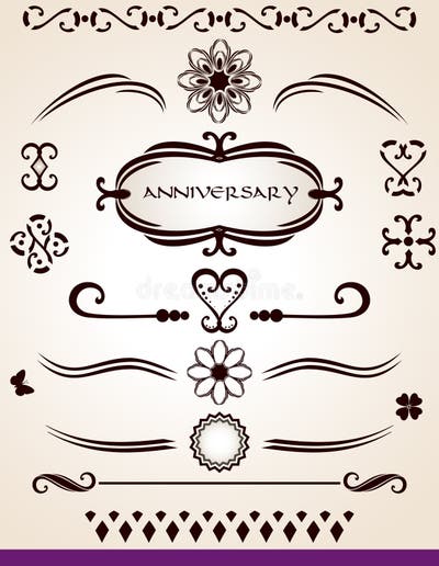 Paragraph and Text Dividers Stock Vector - Illustration of flourish ...