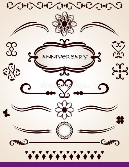 Paragraph and Text Dividers Stock Vector - Illustration of flourish ...