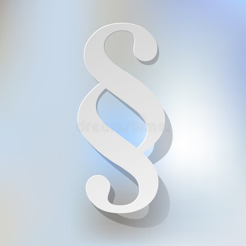 Paragraph White Symbol in the Corner on a Light Blue Bokeh Background ...