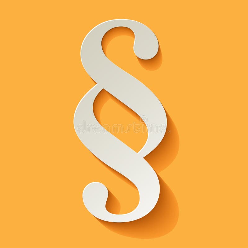 Paragraph White Symbol on a Crumpled Paper Brown Background. Stock ...