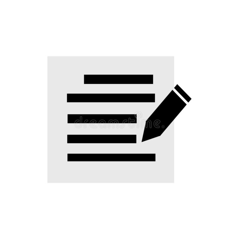 Paragraph Writing Icon Design Stock Illustration - Illustration of font ...