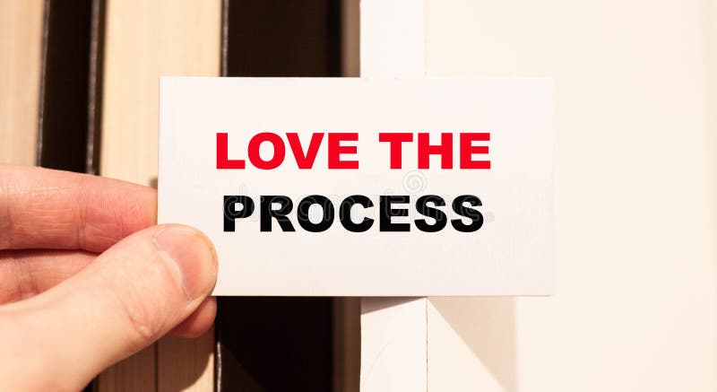 A Paragraph is Written on the Person`s Paper Plan - I Love the Process ...