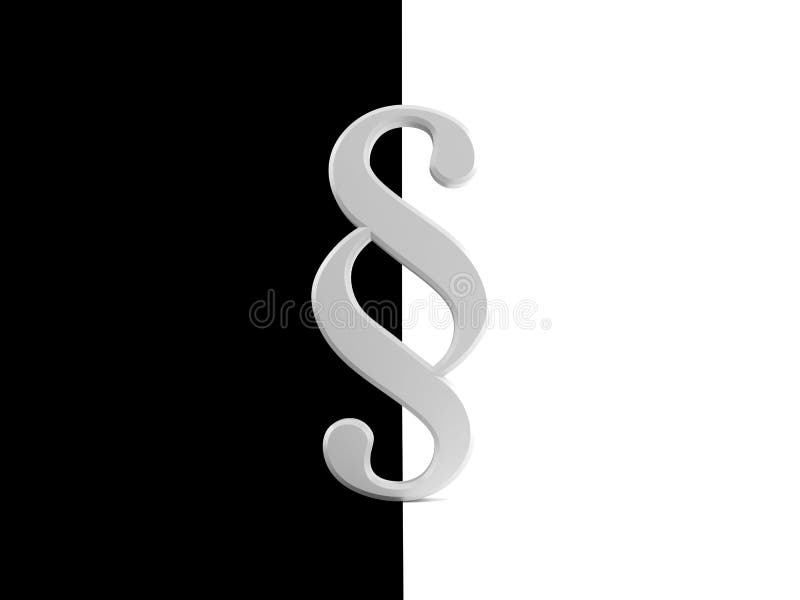 Paragraphzeichensymbol Auf Weißem Hintergrund. Stock Abbildung ...