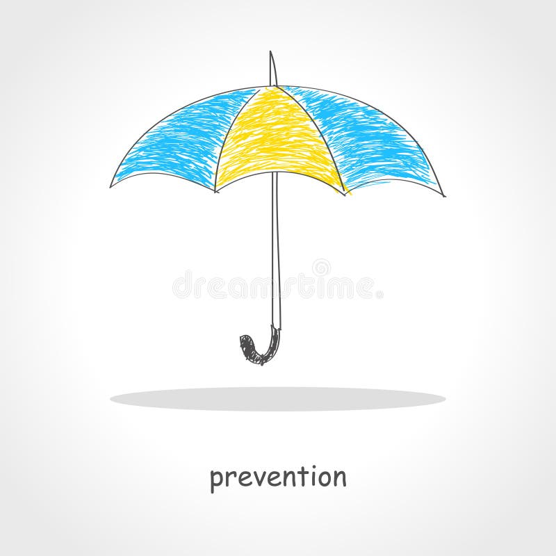 Paraguas ilustración del vector. Ilustración de muestra - 31339798