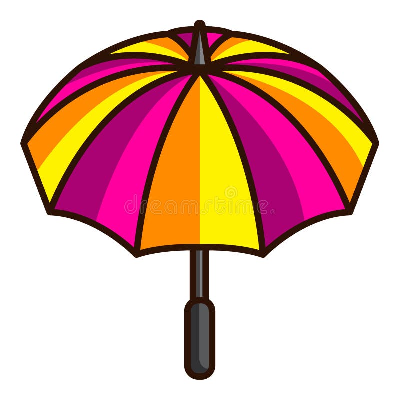 Paraguas De Dibujos Animados Ilustración del Vector - Ilustración de ...
