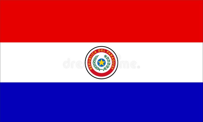 Paraguay Flag Design Vector Stock Vector - Illustration of icon, design ...