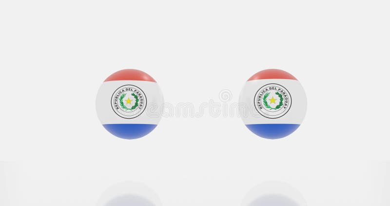 Paraguay Flag Icon or Symbols Stock Illustration - Illustration of ...