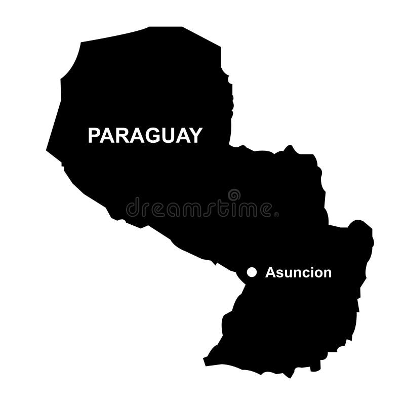Paraguay map icon stock vector. Illustration of outline - 293507920