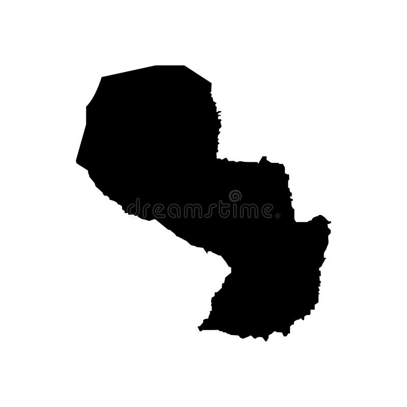 Paraguay Map Illustration Icon Stock Vector - Illustration of icon ...
