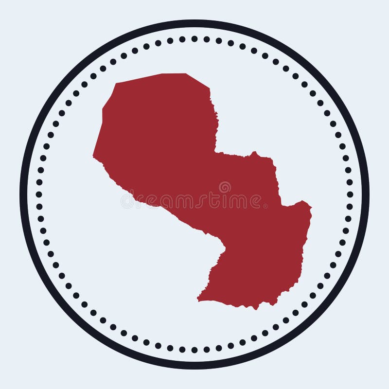 Paraguay Map, Stylish Location Icon with Paraguay Map and Flag Stock ... Paraguay Map, Stylish Location Icon with Paraguay Map and Flag Stock ...