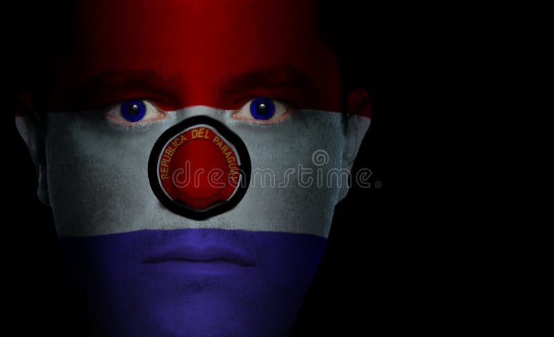 Paraguayan Flag - Male Face Stock Image - Image of makeup, hero: 3088597