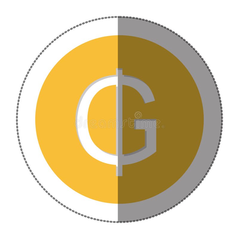 3D Paraguayan Guarani Currency Symbol Icon of Paraguay Stock Vector ...