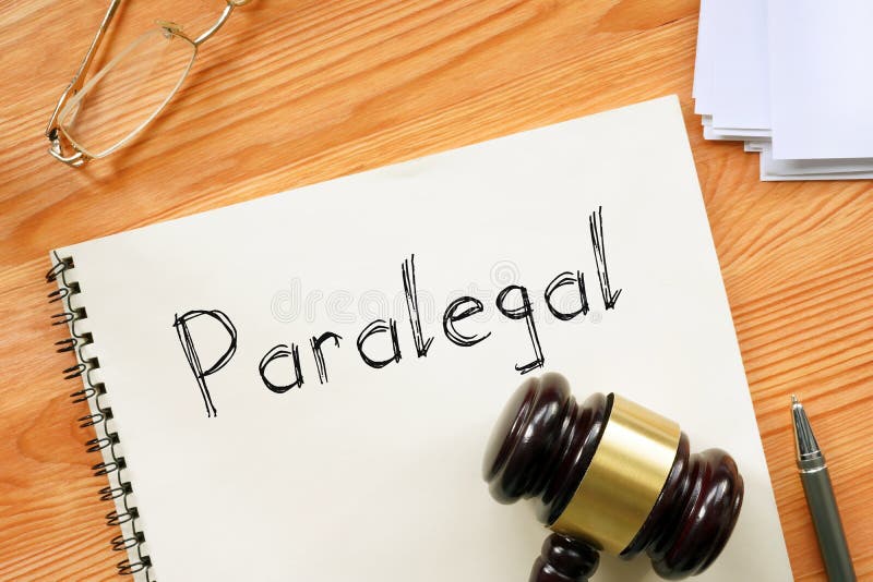 Paralegal is Shown on the Business Photo Using the Text Stock Photo ...