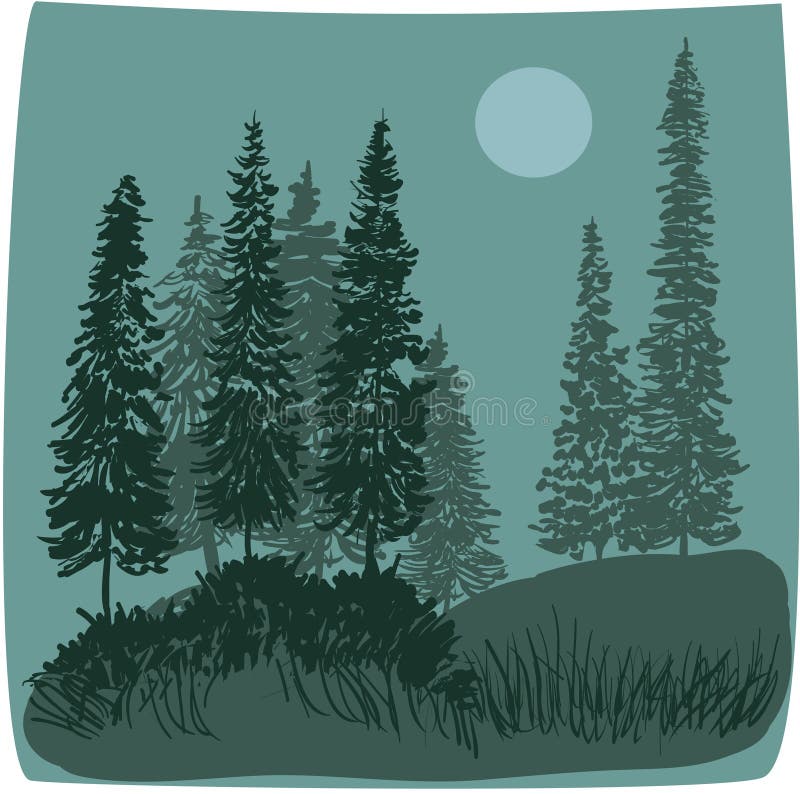 Scrolling Forest Stock Illustrations – 114 Scrolling Forest Stock ...