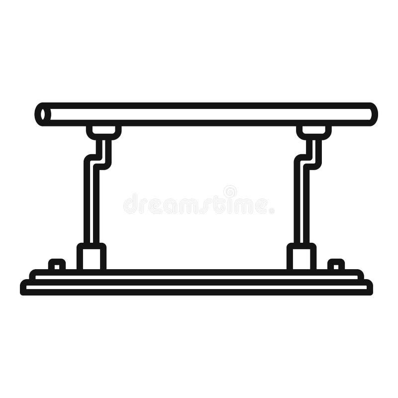 Parallel Bars Icon, Outline Style Stock Vector - Illustration of ...