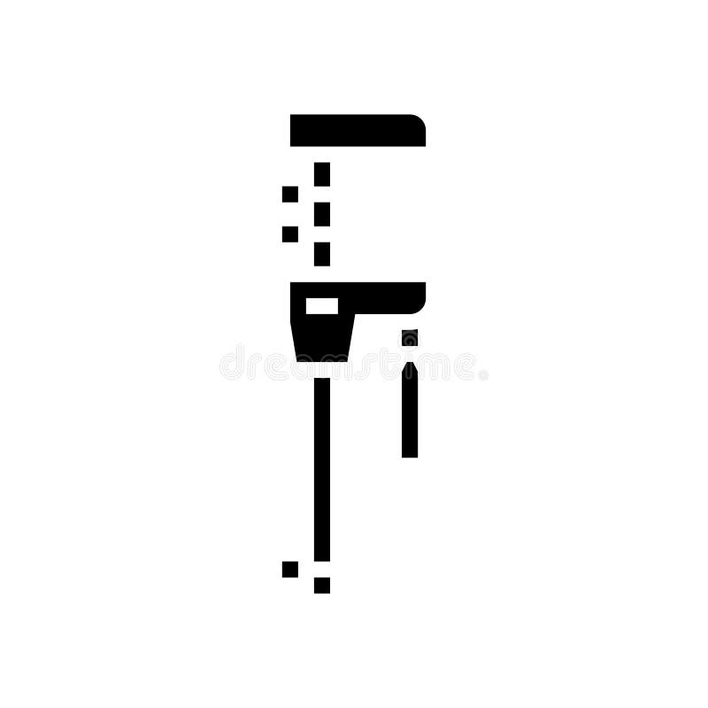Parallel Clamp Glyph Icon Vector Illustration Stock Vector ... Parallel Clamp Glyph Icon Vector Illustration Stock Vector ...