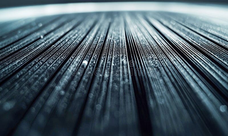 Parallel Dark Lines Converge, Shimmering with a Metallic Sheen ...