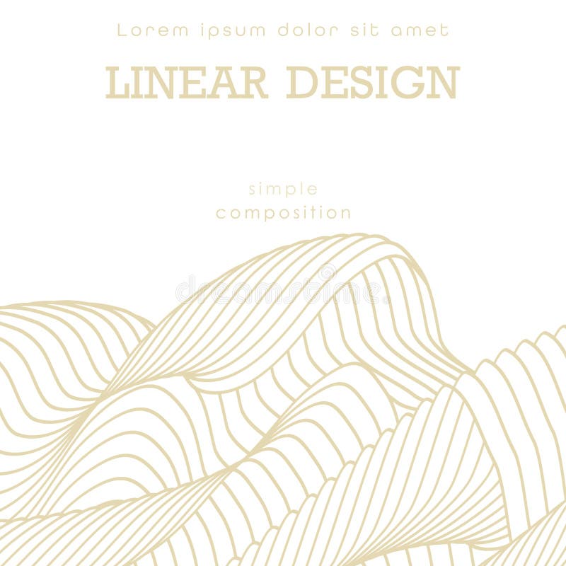 Parallel Dynamic Lines. Wavy Lines Design Stock Vector - Illustration ...