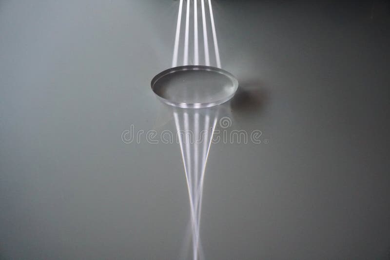 Parallel Light Passes through a Convex Lens and is Refracted into the ...