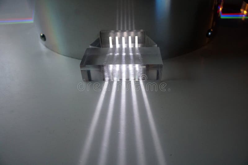 Parallel Light Refracted through a Rectangular Transparent Plastic Rod ...