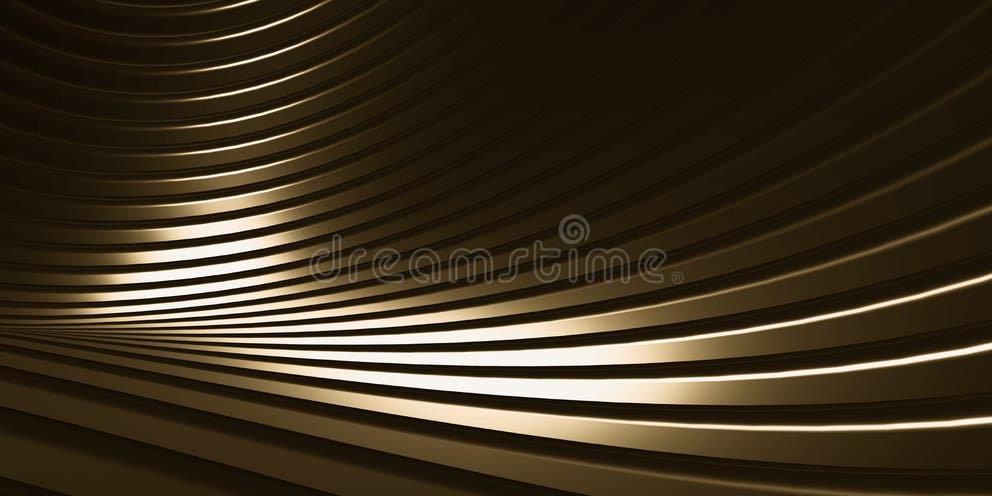 Parallel Lines Background Curve Distorted Shape Modern 3d Abstract ...